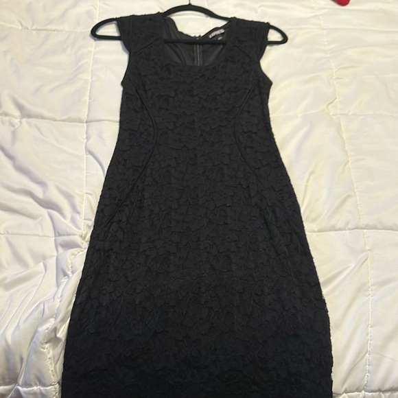 Express | Dresses | Express Black Lace Mini Dress | Poshmark